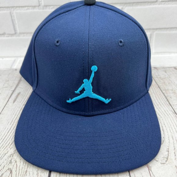 Jordan | Accessories | Air Jordan Pro Jumpman Hat Snap Back Cap Blue Men | Poshmark